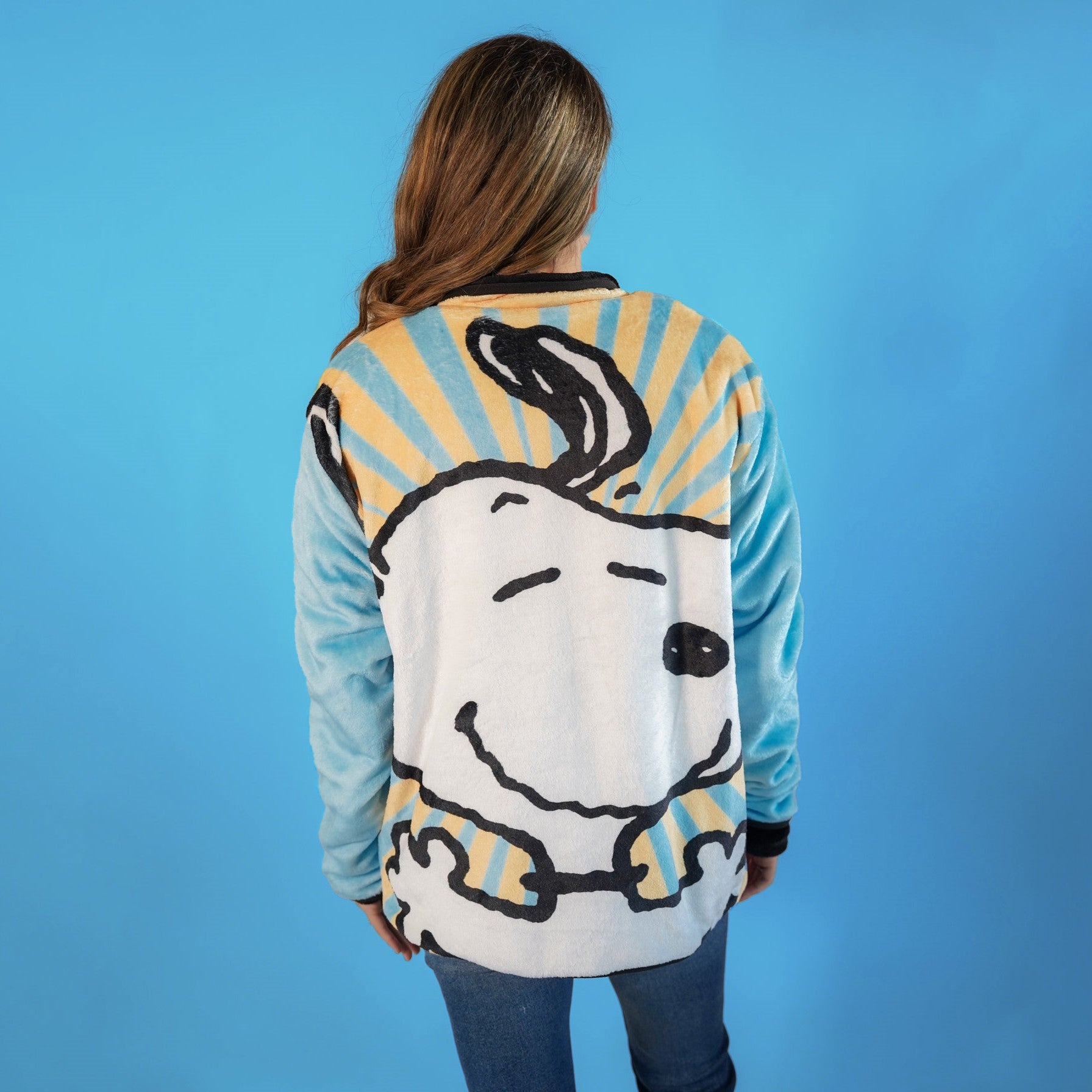Puff Jacket Snoopy Blue – QUIUBOLEE