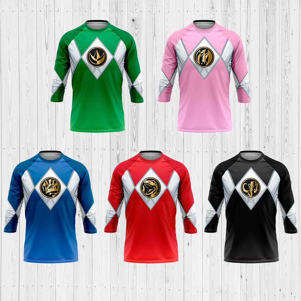 Playera Pijama Ranglan Mighty Morphin Power Ranger – QUIUBOLEE